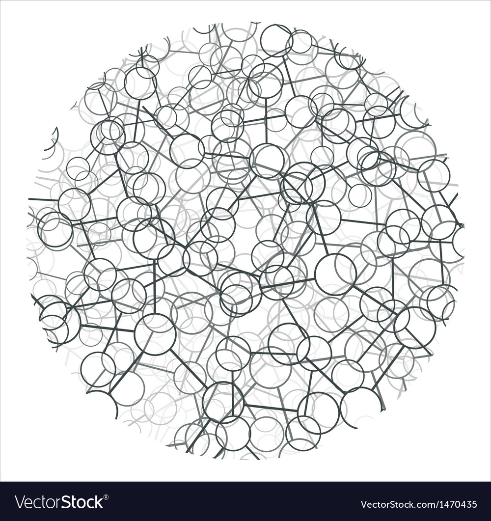 Abstract Molecular Structure Background Royalty Free Vector
