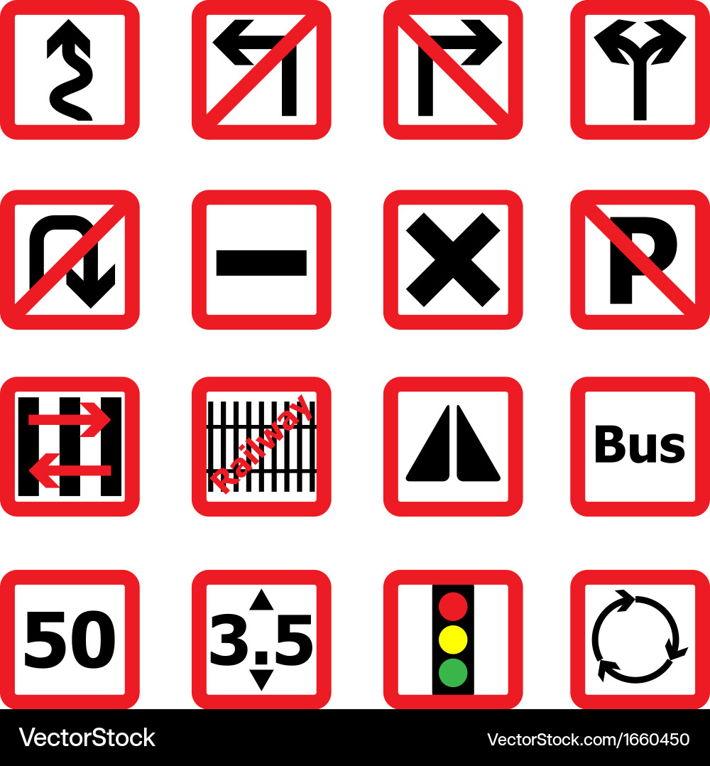 Red rectangle traffic sign - grupodiki