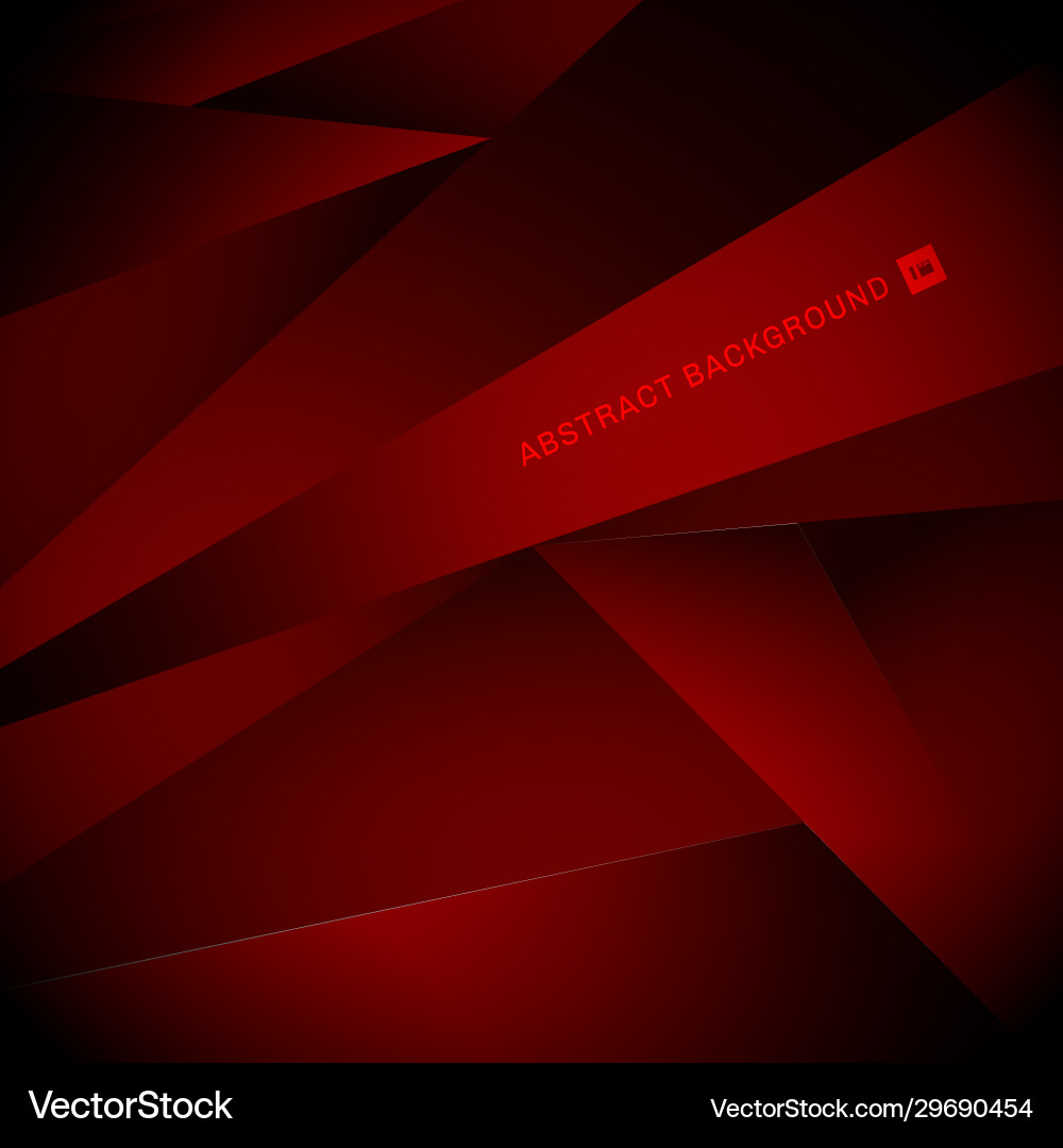 Abstract red and black gradient geometric Vector Image
