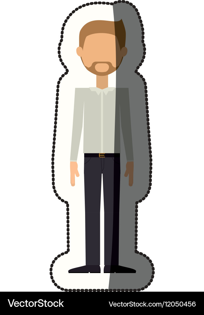 Isolated man design Royalty Free Vector Image - VectorStock