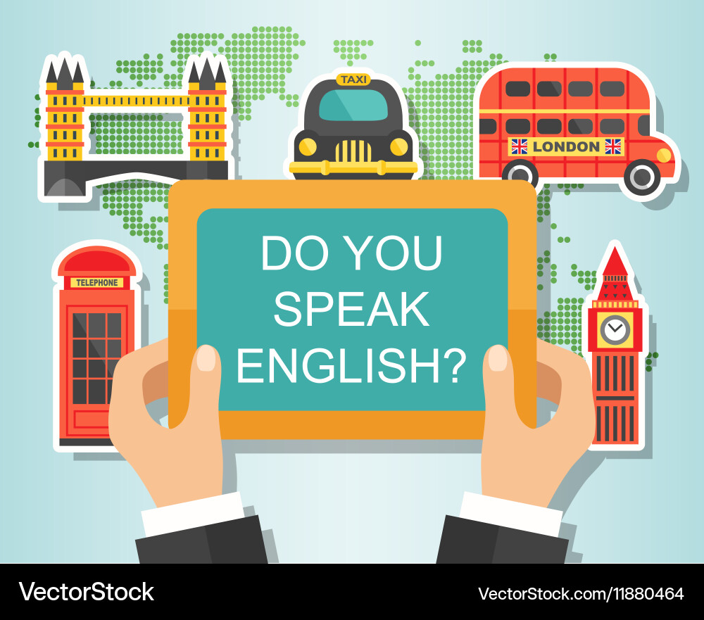 Do You Speak English Royalty Free Vector Image