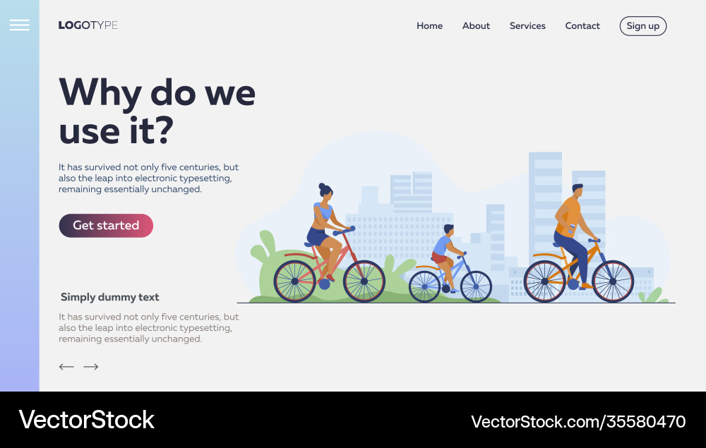 Family weekend outdoors Royalty Free Vector Image