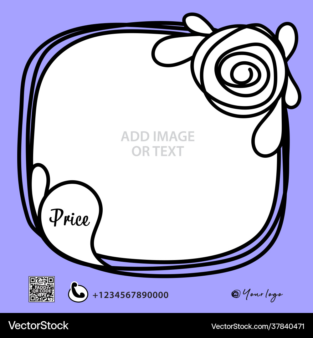 Covid19-frame-8 Royalty Free Vector Image - VectorStock