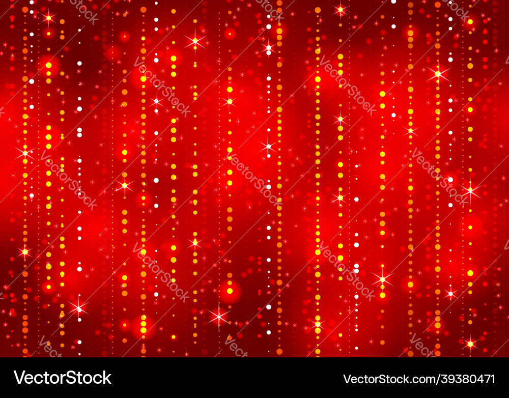 Red abstract decorative shining background Vector Image