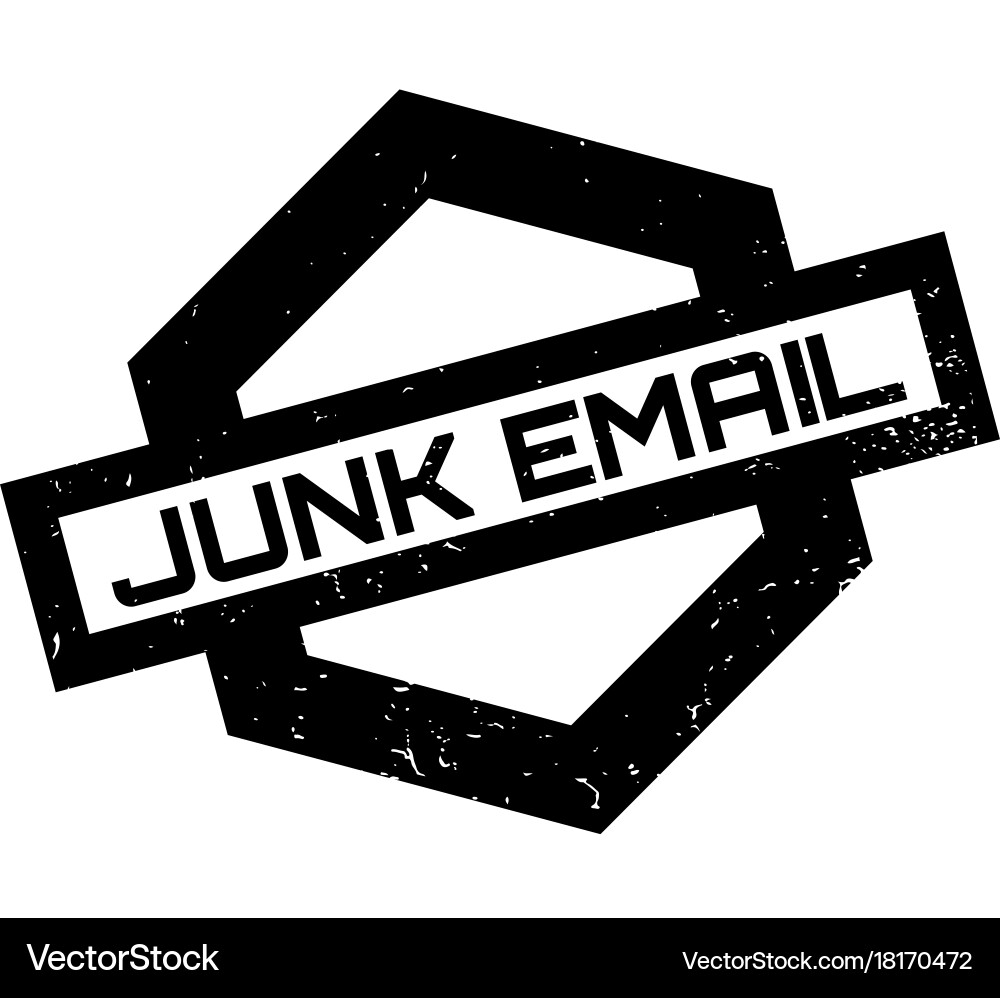 Junk email rubber stamp Royalty Free Vector Image