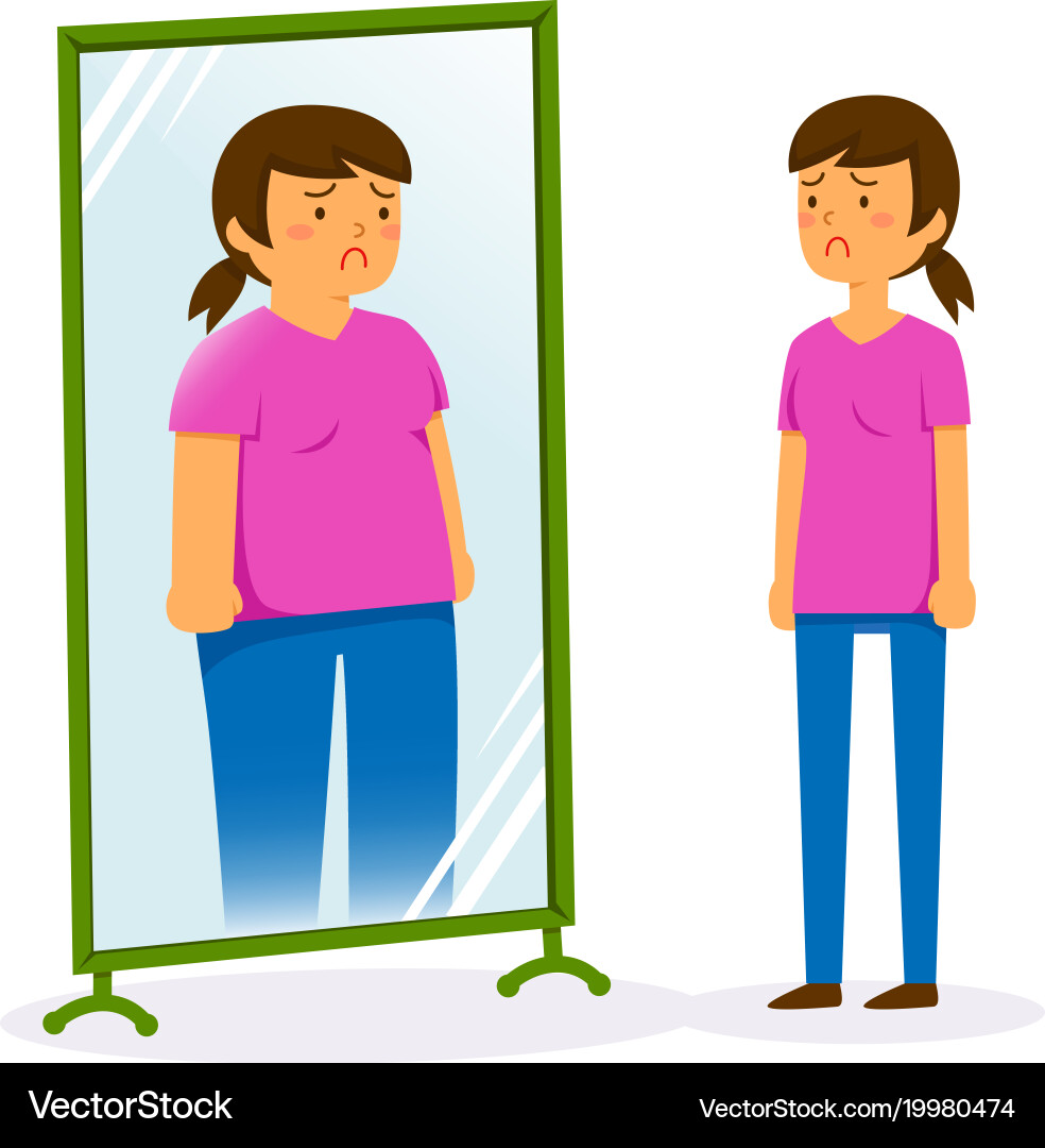 Feeling fat Royalty Free Vector Image - VectorStock