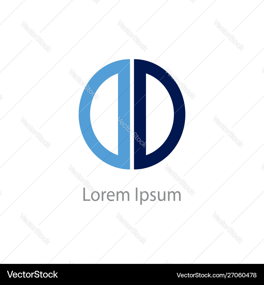 Co cd letters logo Royalty Free Vector Image - VectorStock