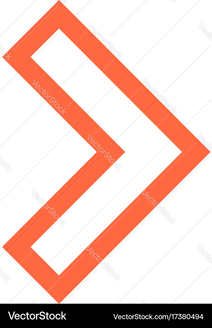 Arrow sign navigation icon pointer symbol Vector Image