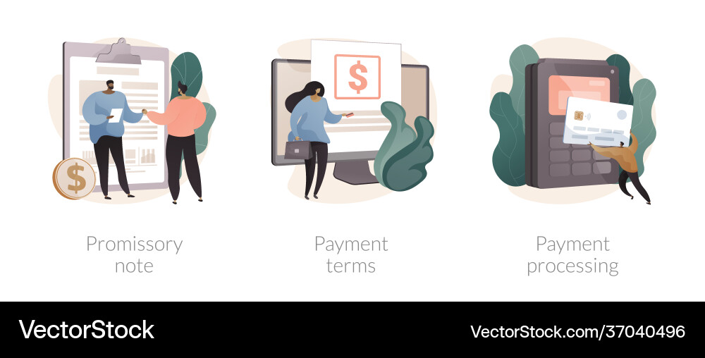 Bank operations abstract concept Royalty Free Vector Image