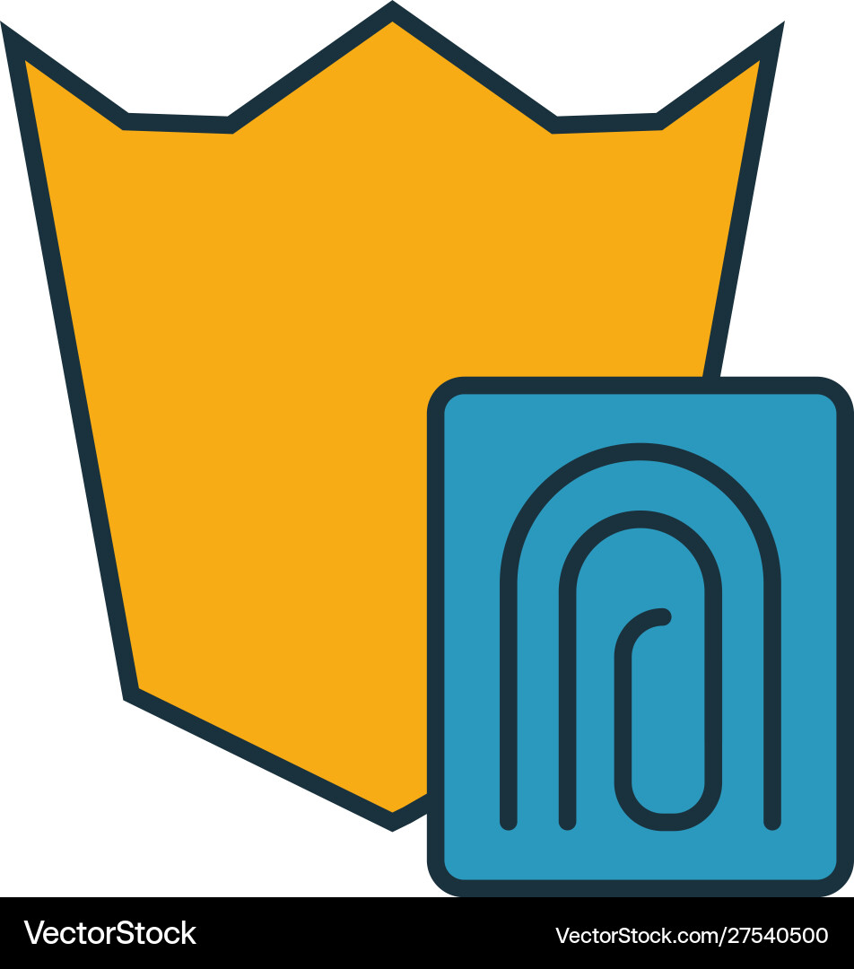 Cryptographic signature icon set four elements Vector Image