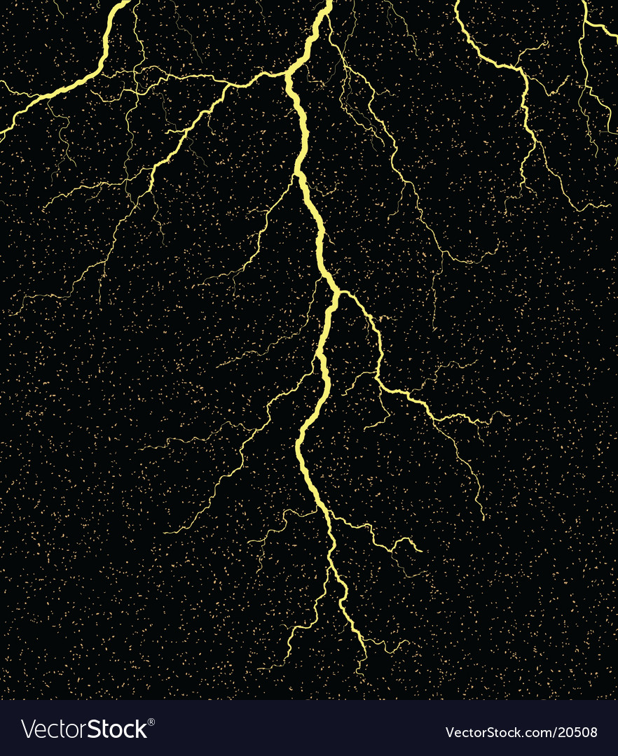 Lightning strike Royalty Free Vector Image - VectorStock