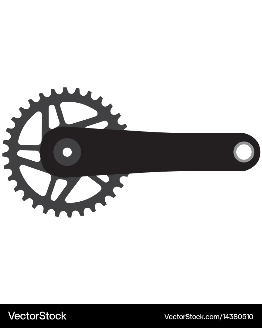 Bicycle crankset Royalty Free Vector Image - VectorStock