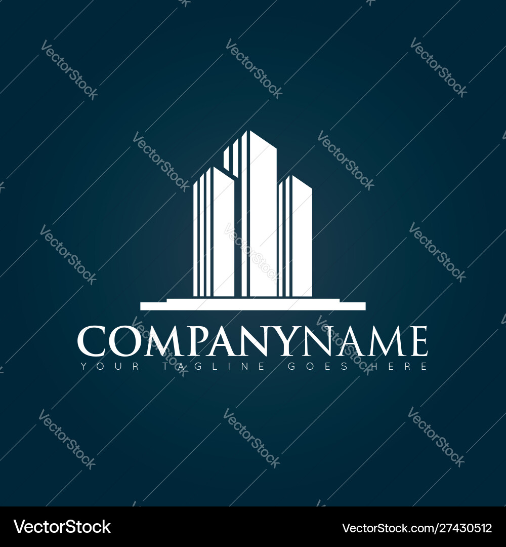 Building logo and icon design template Royalty Free Vector