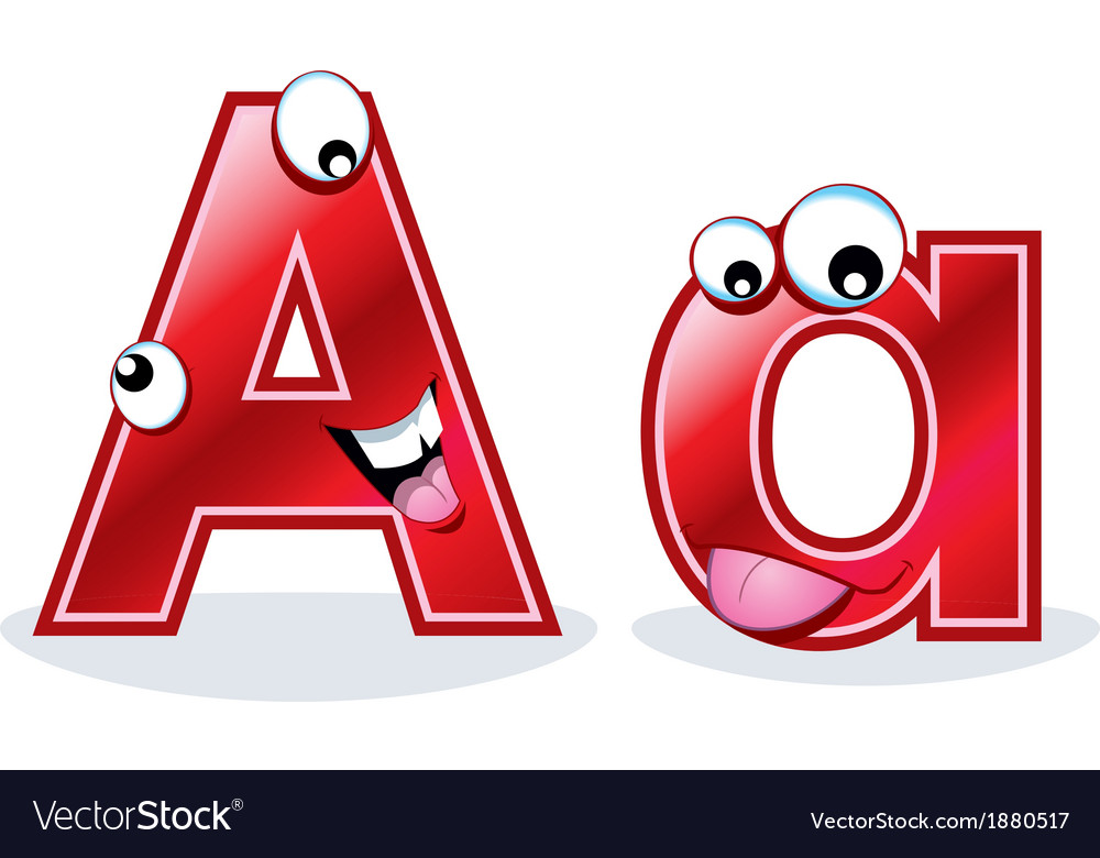 The letter Aa Royalty Free Vector Image - VectorStock