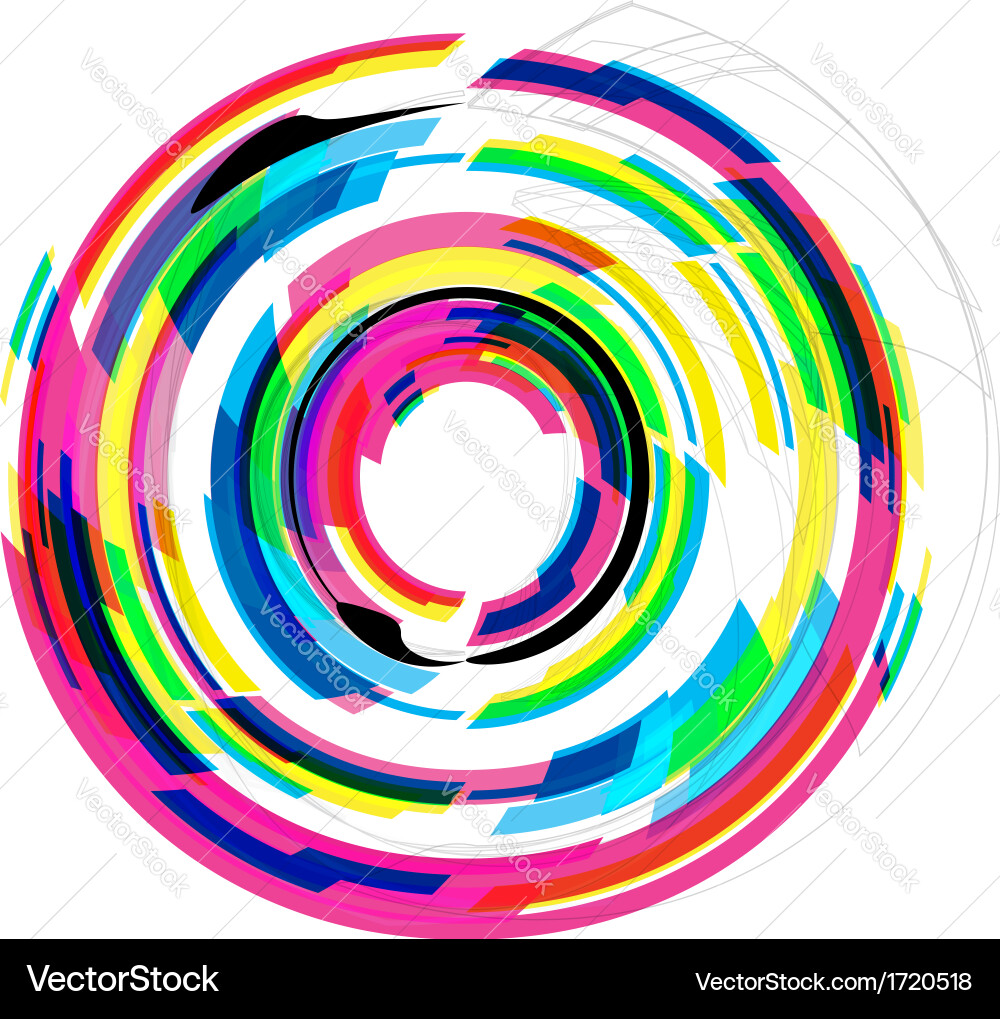 Colorful Font - Letter o Royalty Free Vector Image