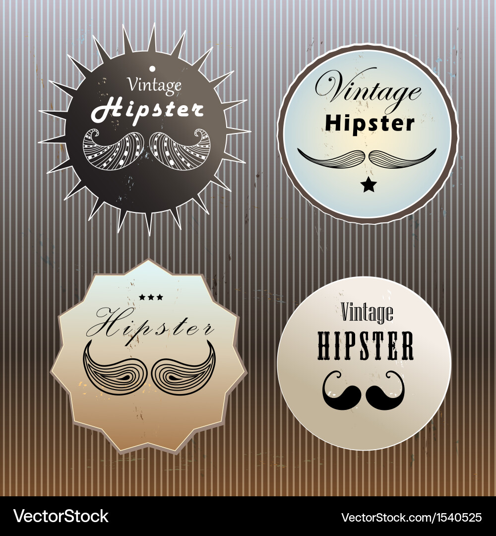 Vector Hipster Logo