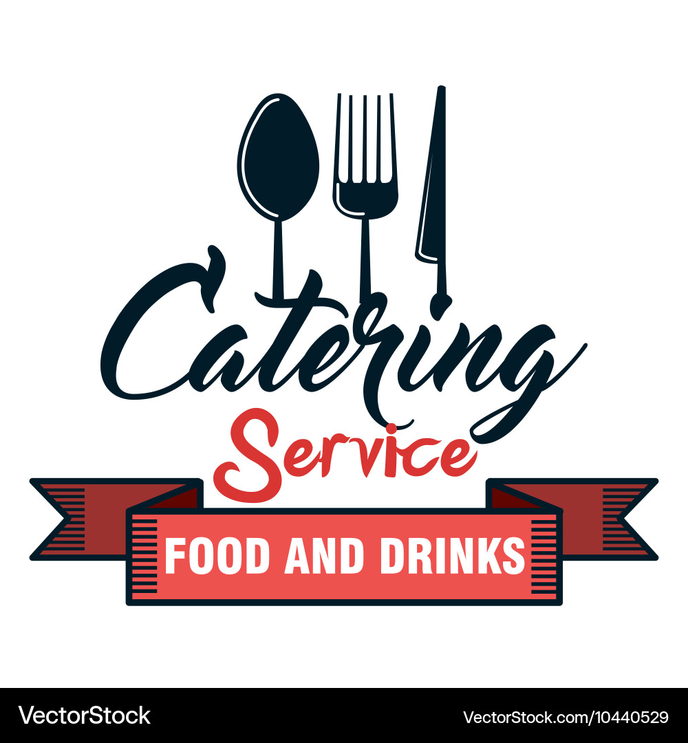 Catering delicious food icon Royalty Free Vector Image