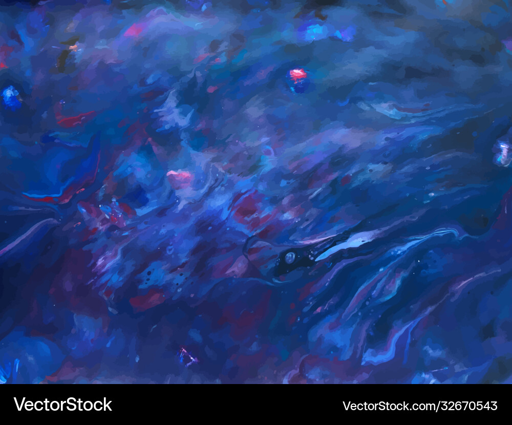 Abstract blue fluid creative template cards Vector Image