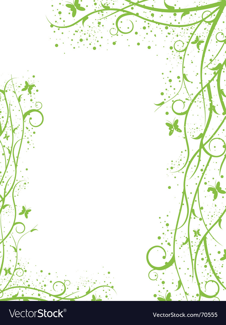 Green border Royalty Free Vector Image - VectorStock