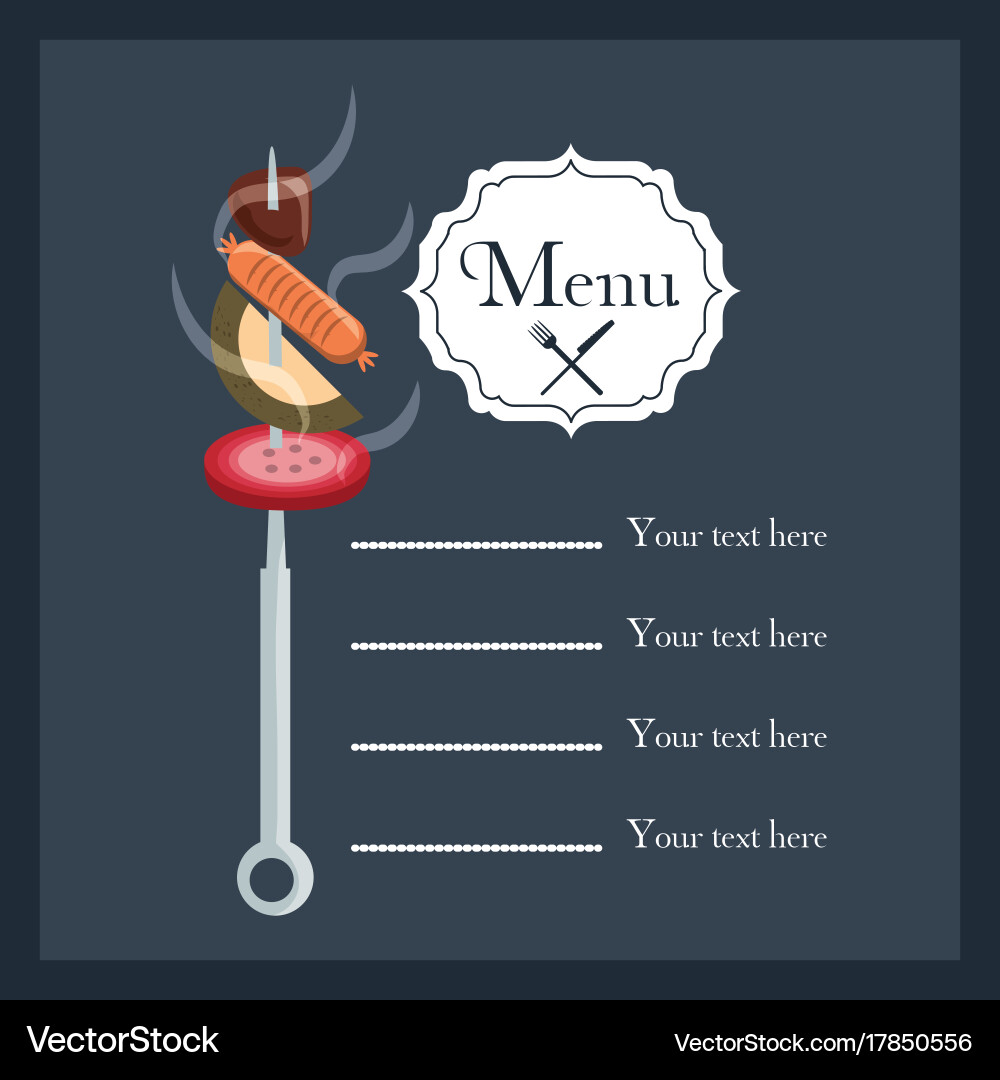 Tasty food design Royalty Free Vector Image - VectorStock