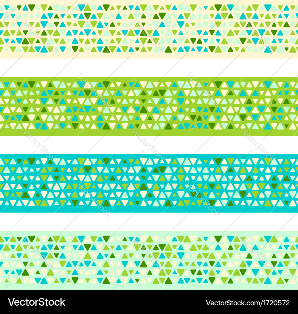 Colorful patterned borders Royalty Free Vector Image