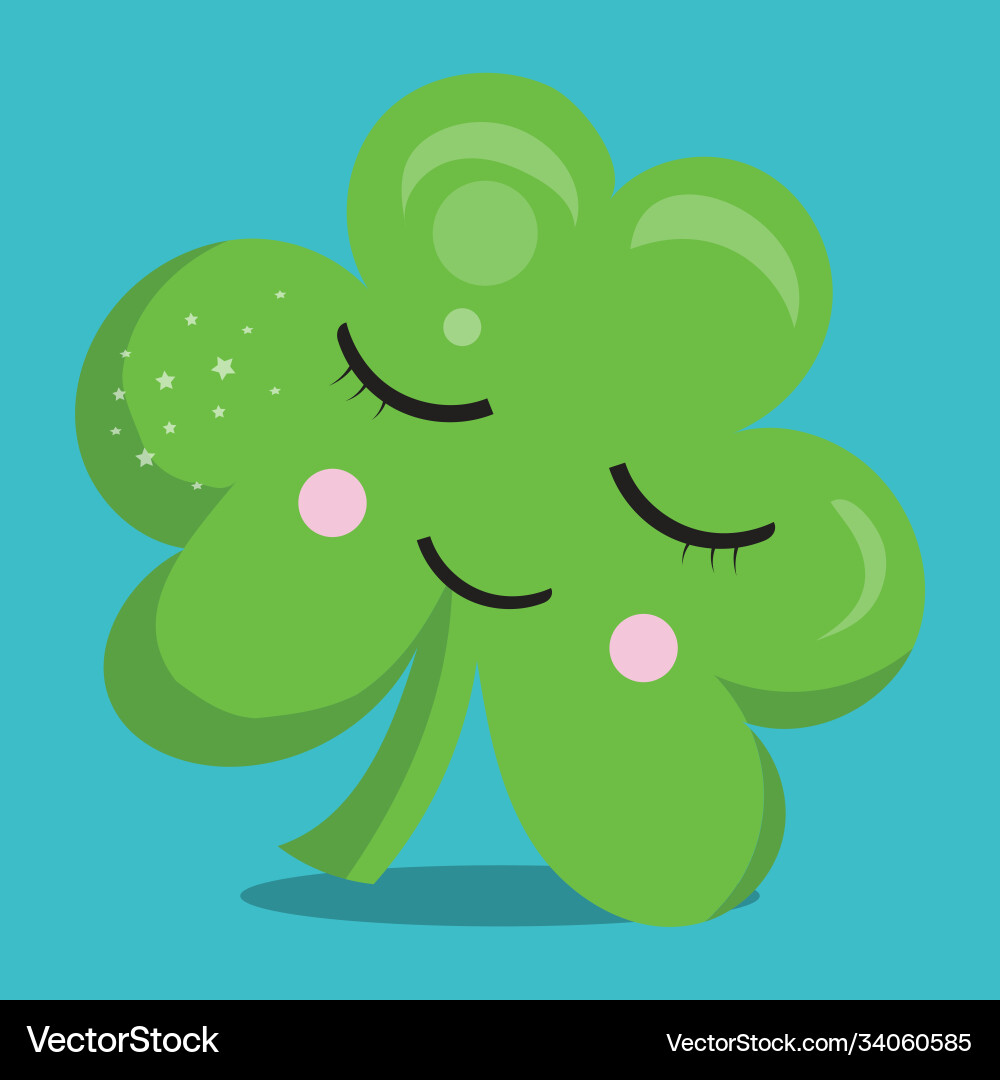 Leaf clover sky 05 Royalty Free Vector Image - VectorStock