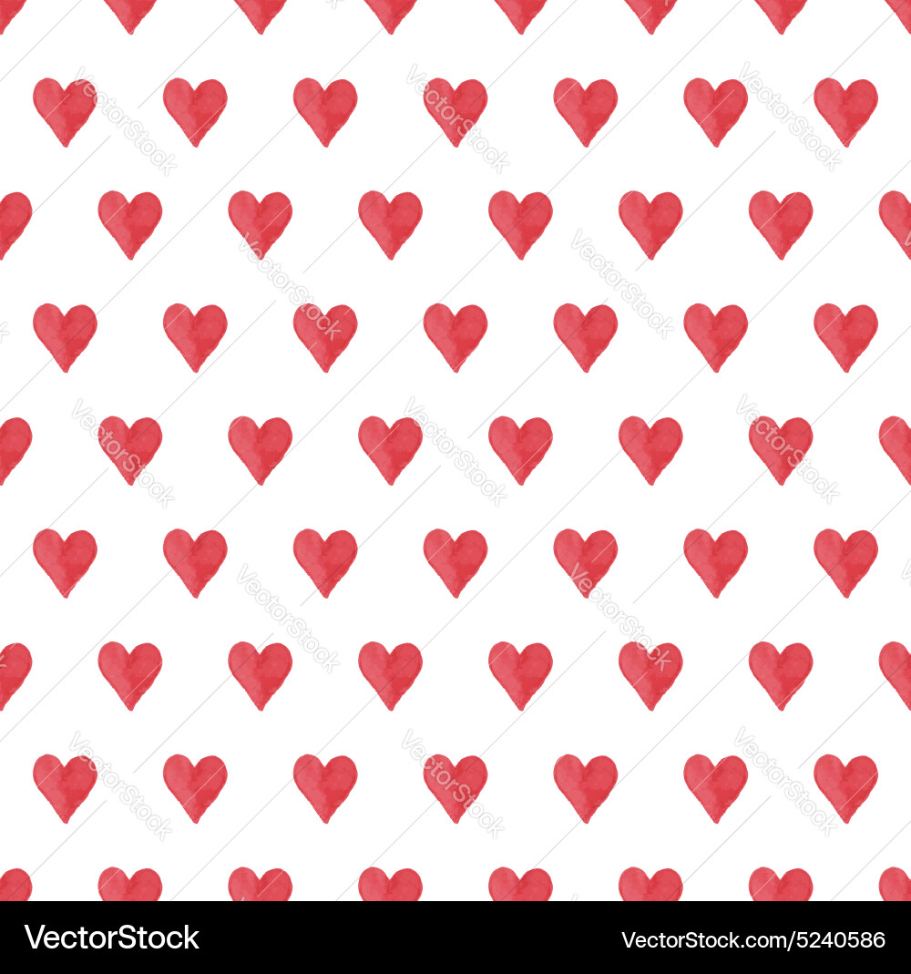 Heart seamless pattern Royalty Free Vector Image