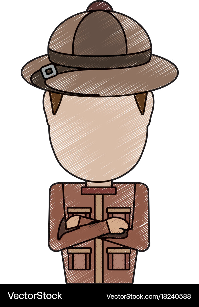 Safari man Royalty Free Vector Image - VectorStock