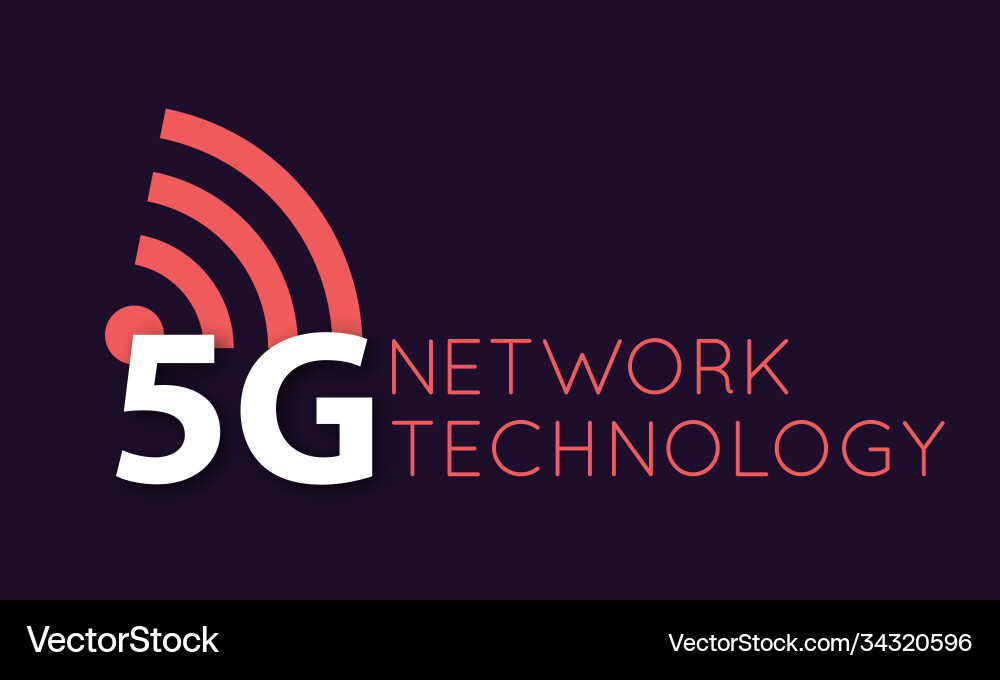 5g icon and symbol 5th generation wireless Vector Image