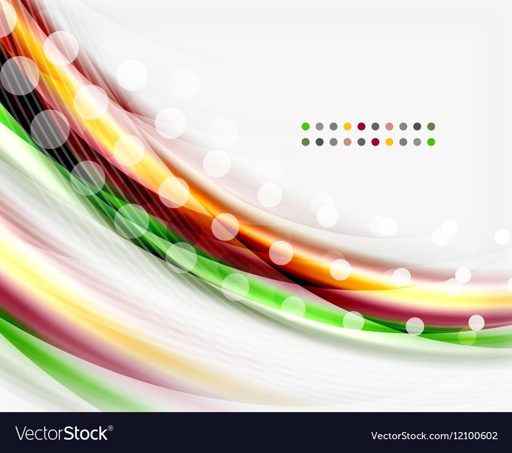 Glossy translucent wave template Royalty Free Vector Image