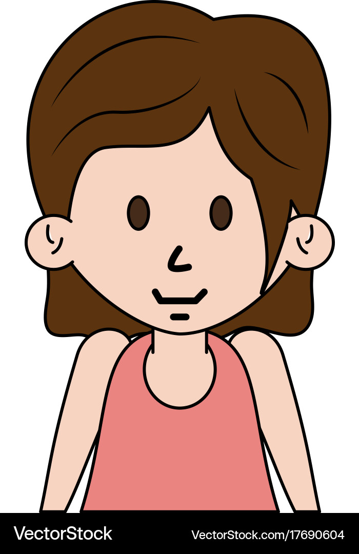 Happy girl icon image Royalty Free Vector Image