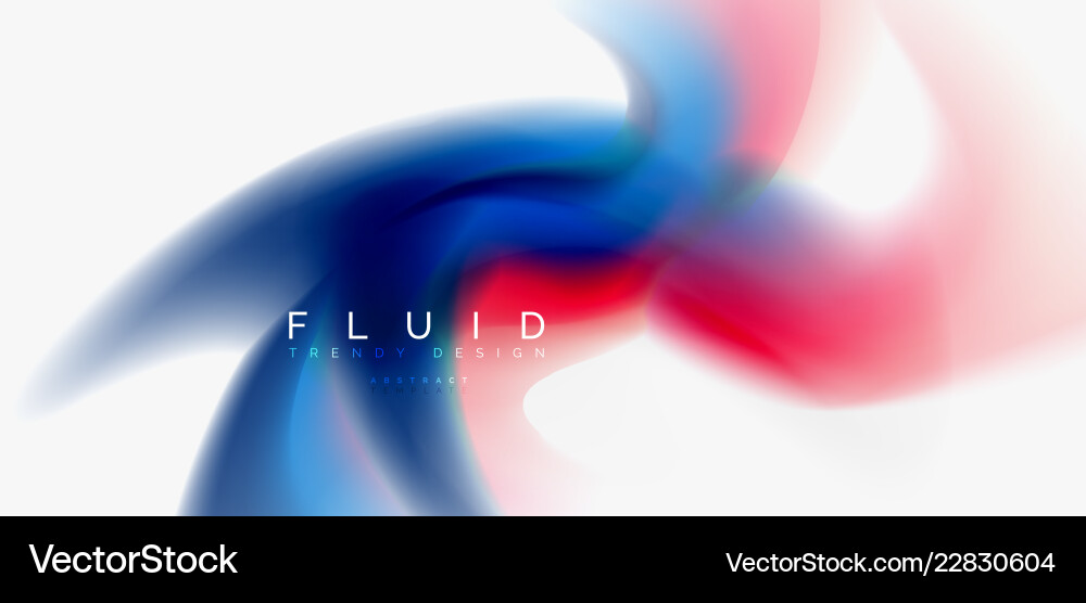 Mixing liquid color flow abstract background Vector Image
