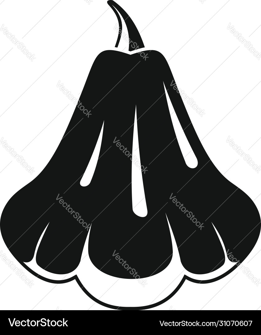 Thanksgiving pumpkin icon simple style Royalty Free Vector