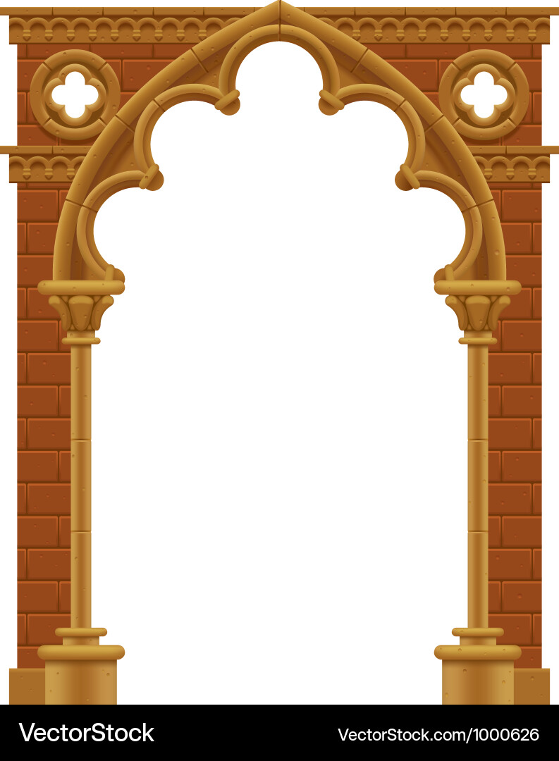 Gothic arch Royalty Free Vector Image - VectorStock