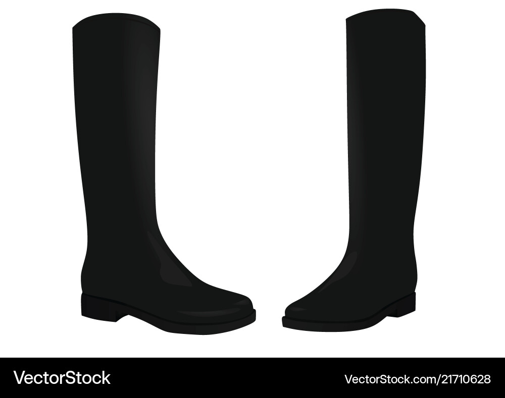 Black women boots Royalty Free Vector Image - VectorStock
