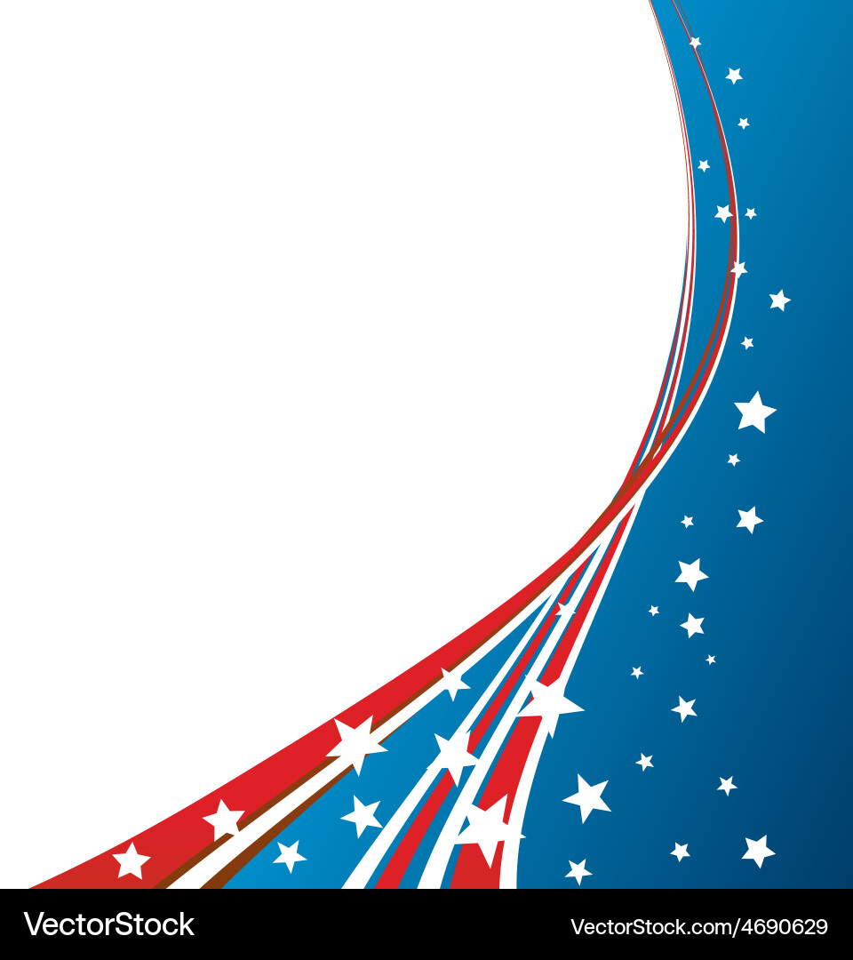 American Flag patriotic background Royalty Free Vector Image