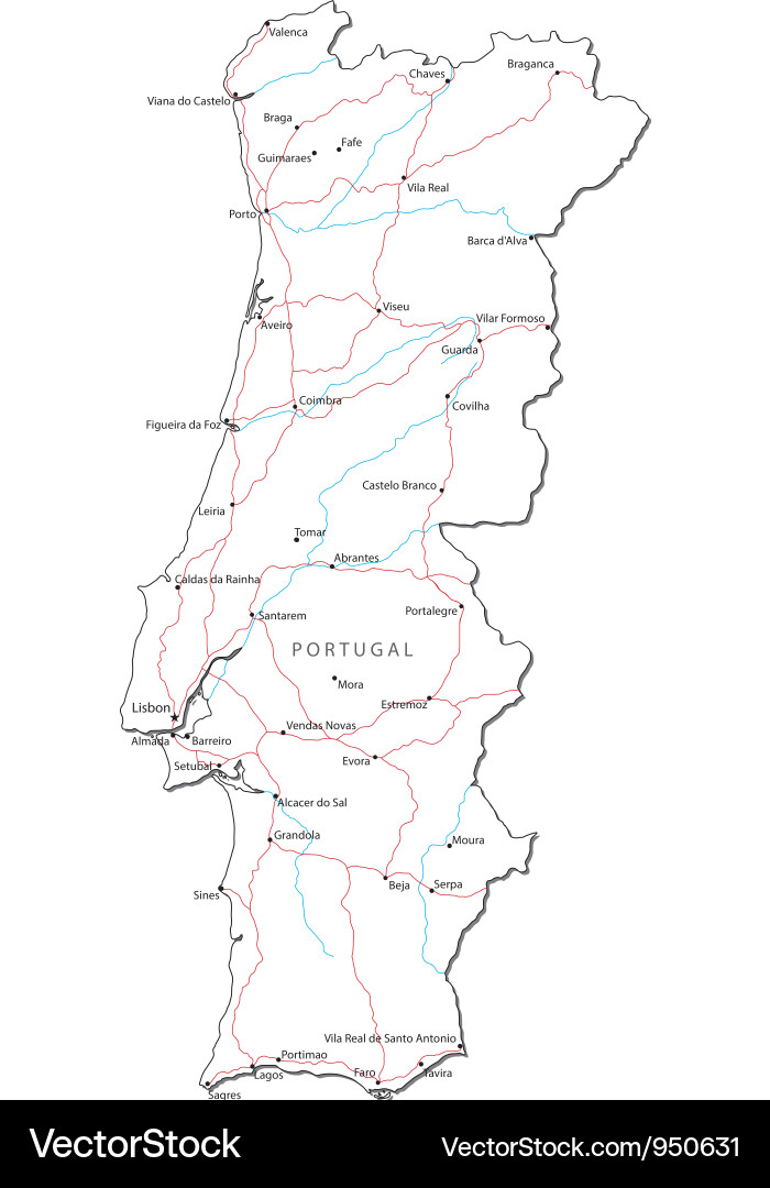 Downlodbleprintable Maps Of Portugal