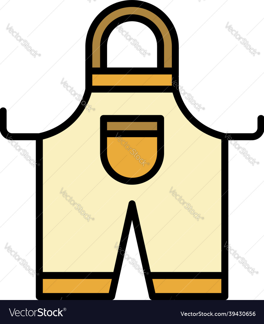 Potter apron icon color outline Royalty Free Vector Image Potter apron icon color outline Royalty Free Vector Image