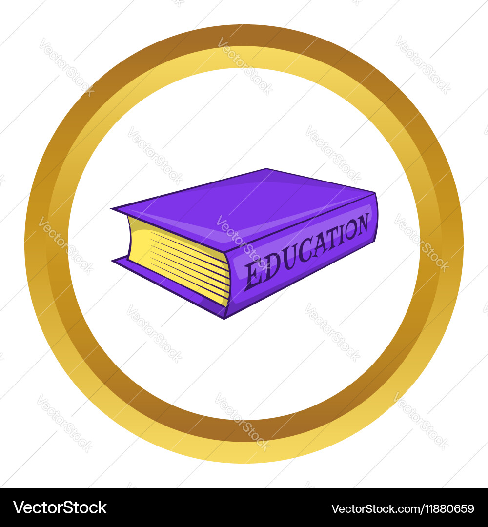 Education book icon Royalty Free Vector Image - VectorStock