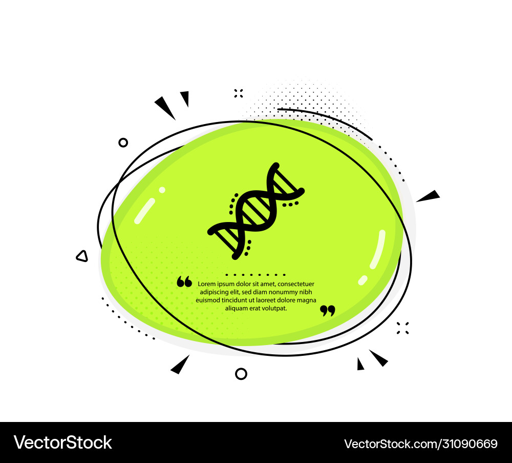 Chemistry dna icon laboratory analysis sign Vector Image