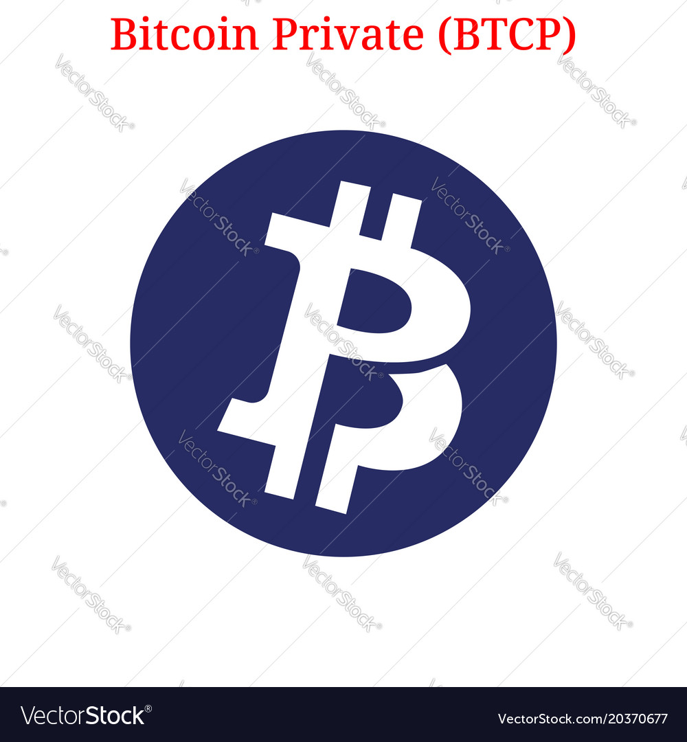 Bitcoin private btcp logo Royalty Free Vector Image Bitcoin private btcp logo Royalty Free Vector Image