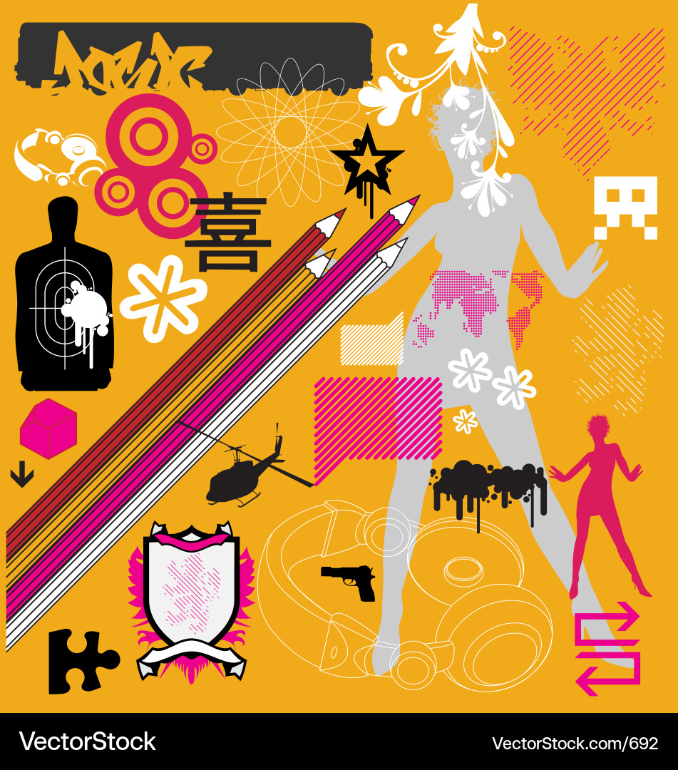 Graphic funk Royalty Free Vector Image - VectorStock