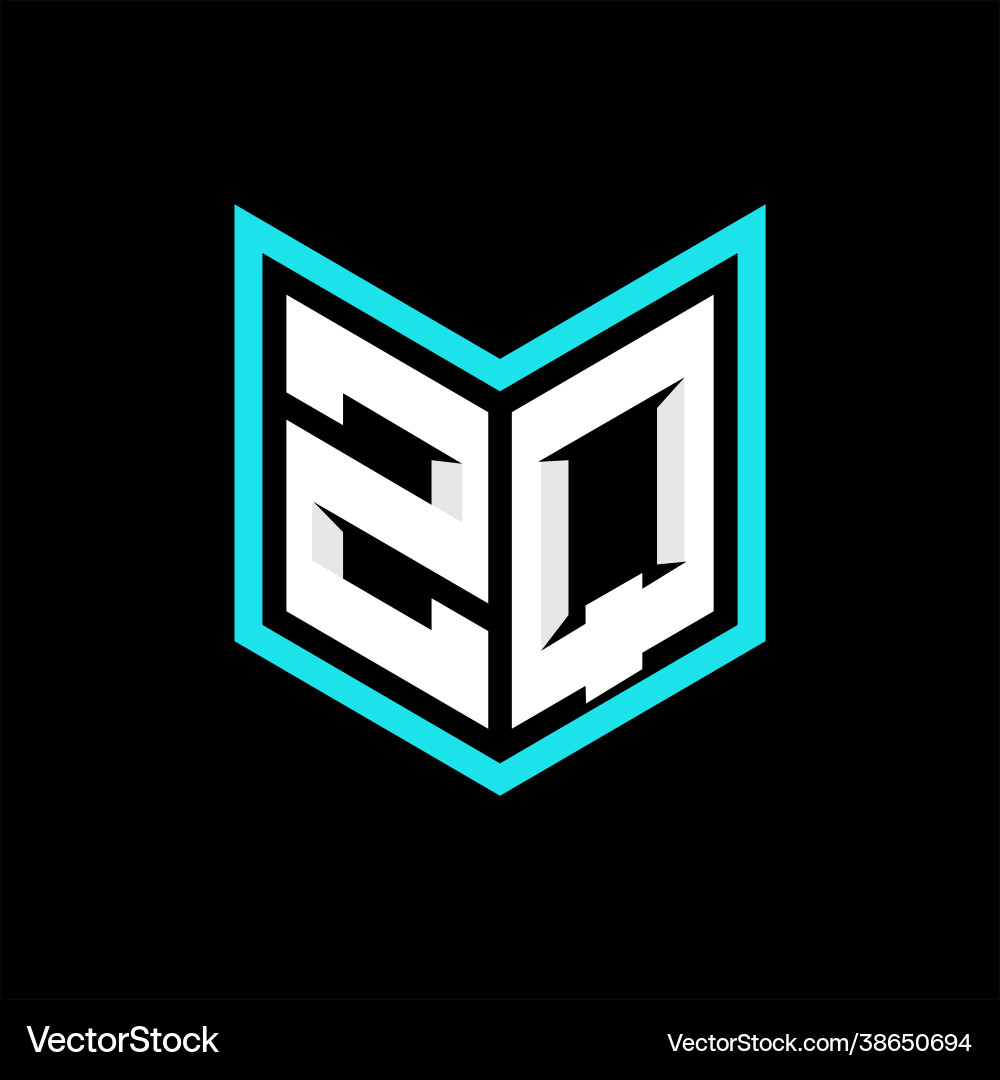 Z q initial logo monogram designs modern templates