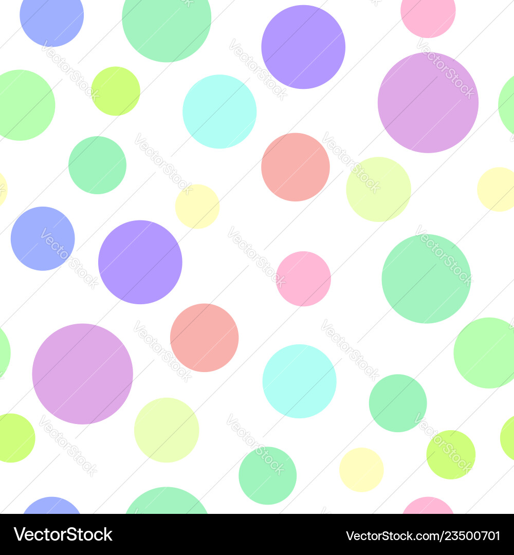 Seamless pattern with color circles Royalty Free Vector