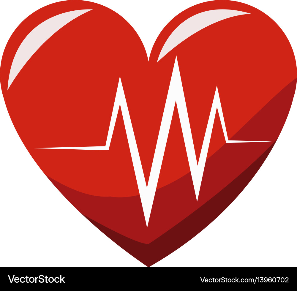 Cardio heart icon Royalty Free Vector Image - VectorStock