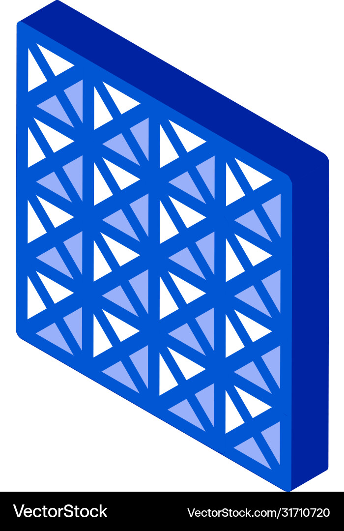 Three d floor tiles isometric icon Royalty Free Vector Image