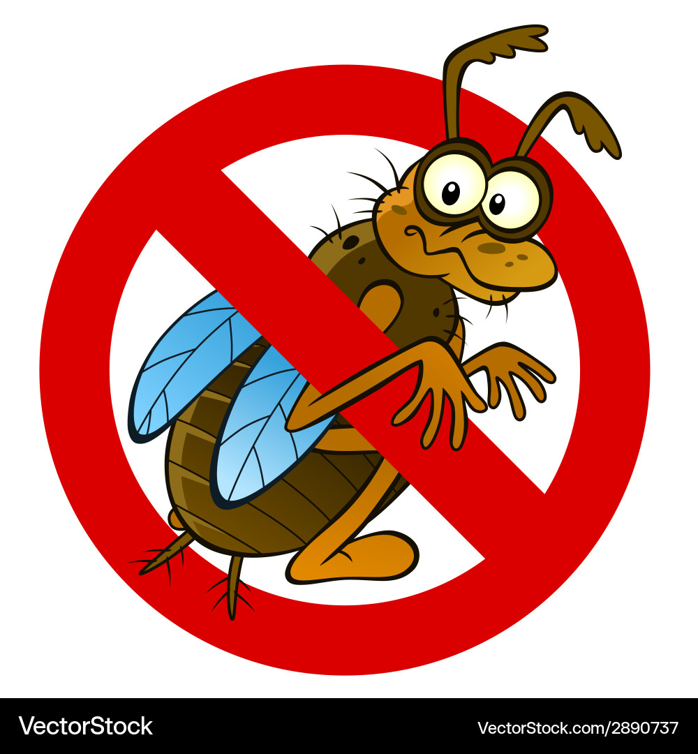 Anti abstract insect sign Royalty Free Vector Image