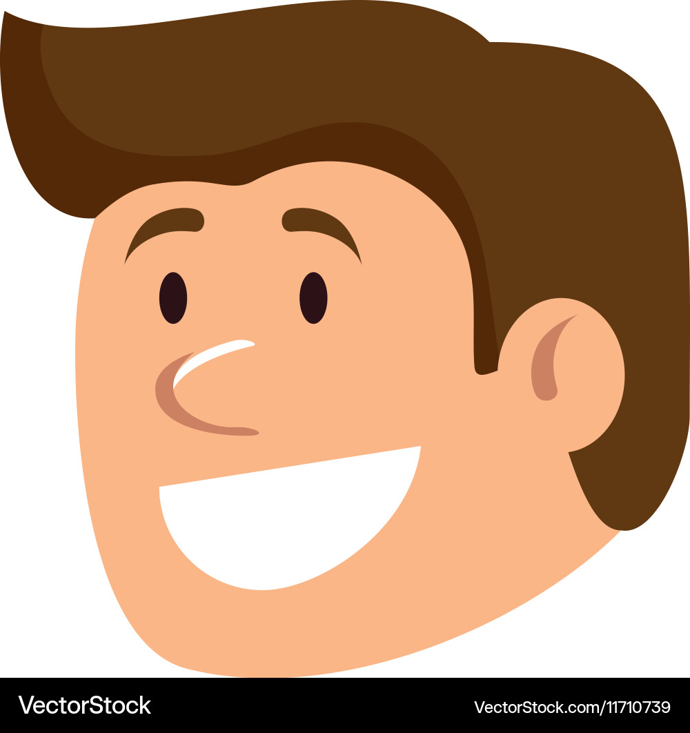 Man character isolated icon Royalty Free Vector Image
