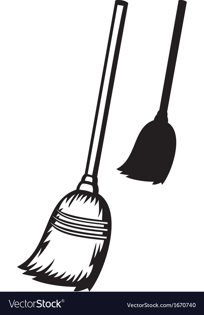 Broom Royalty Free Vector Image - VectorStock
