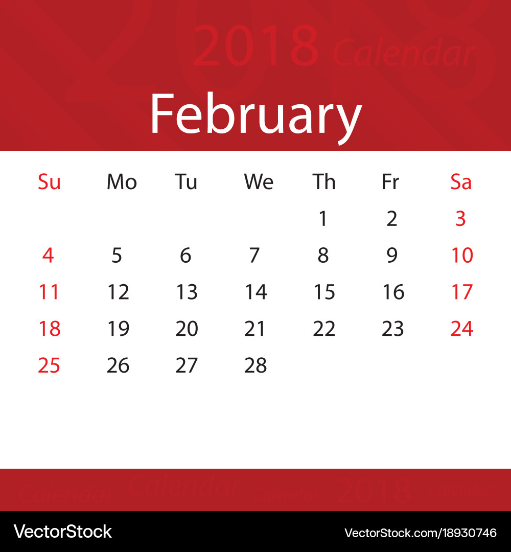 National Day Calendar Feb 2018